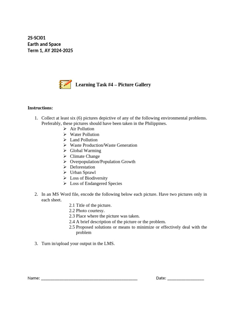 Es Learning Task 4 Picture Gallery Pdf