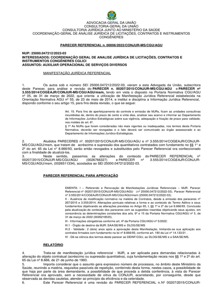 Parecer Jurídico sobre Licitações e Contratos | PDF | Justiça | Crime e ...