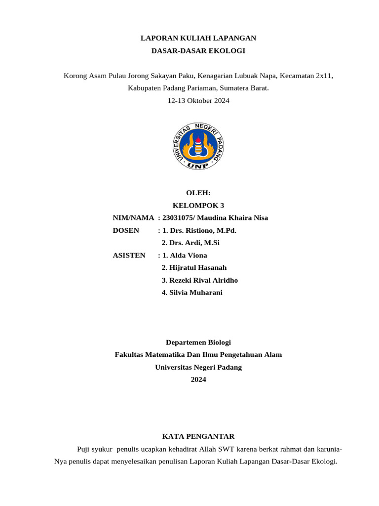 Laporan KL DDE | PDF