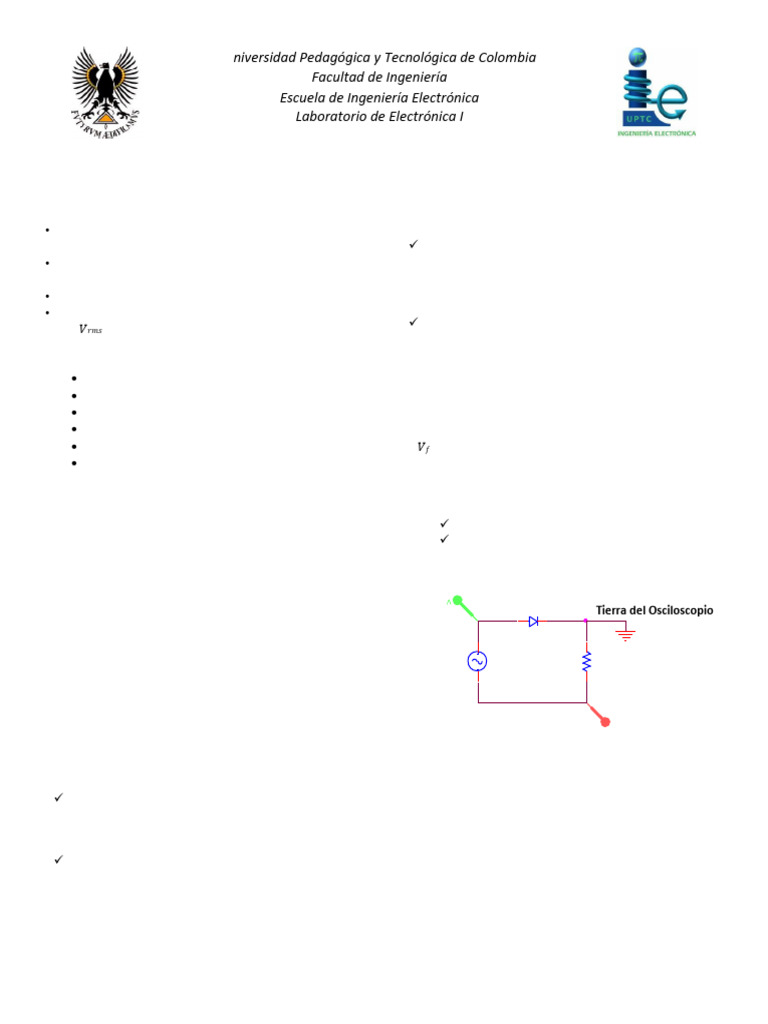 GUIA#2 Caracteristicas Del Diodo | PDF | Rectificador | Diodo