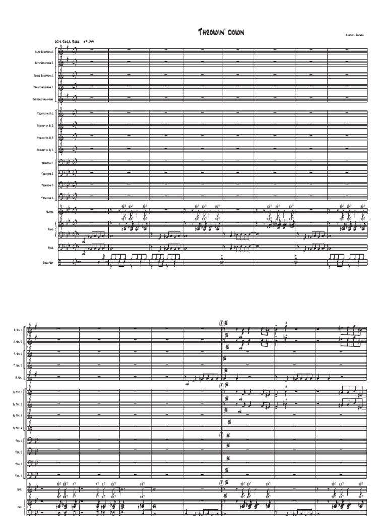 Throwin' Down Score | PDF