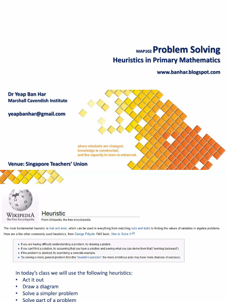 Problem Solving Using Heuristics Approach | PDF
