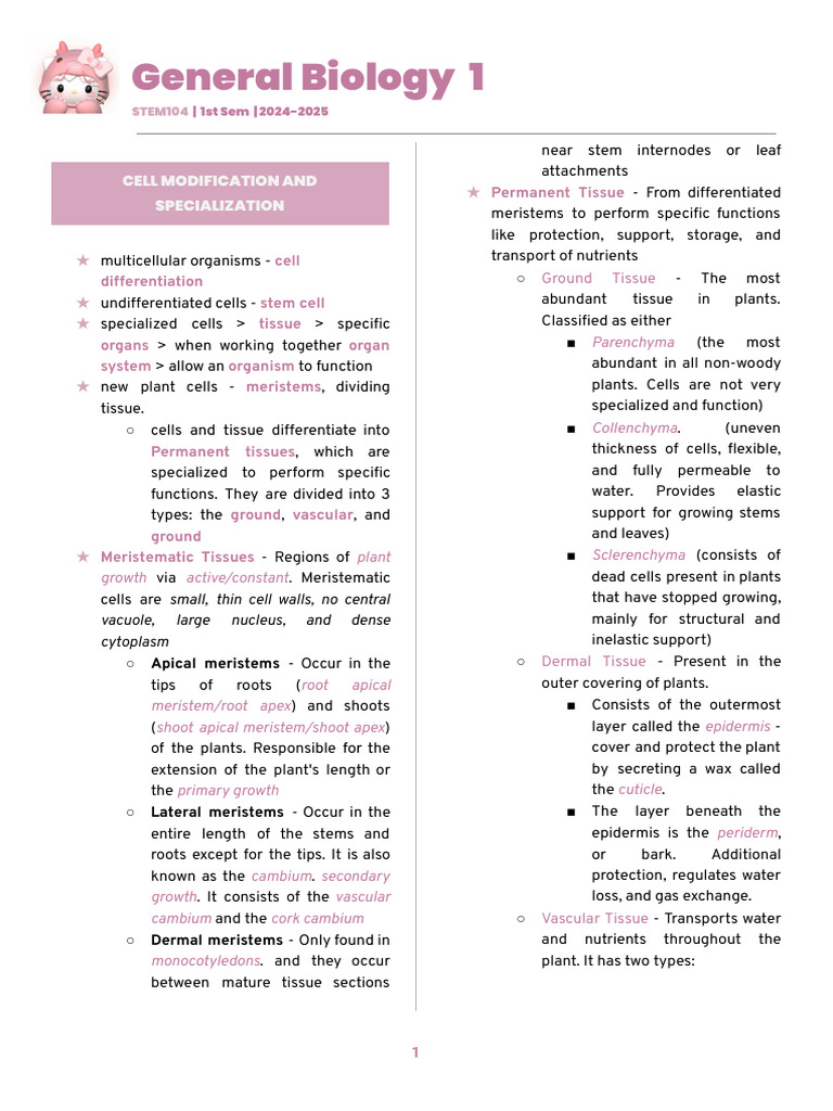 Genbio | PDF | Cell Membrane | Tissue (Biology)