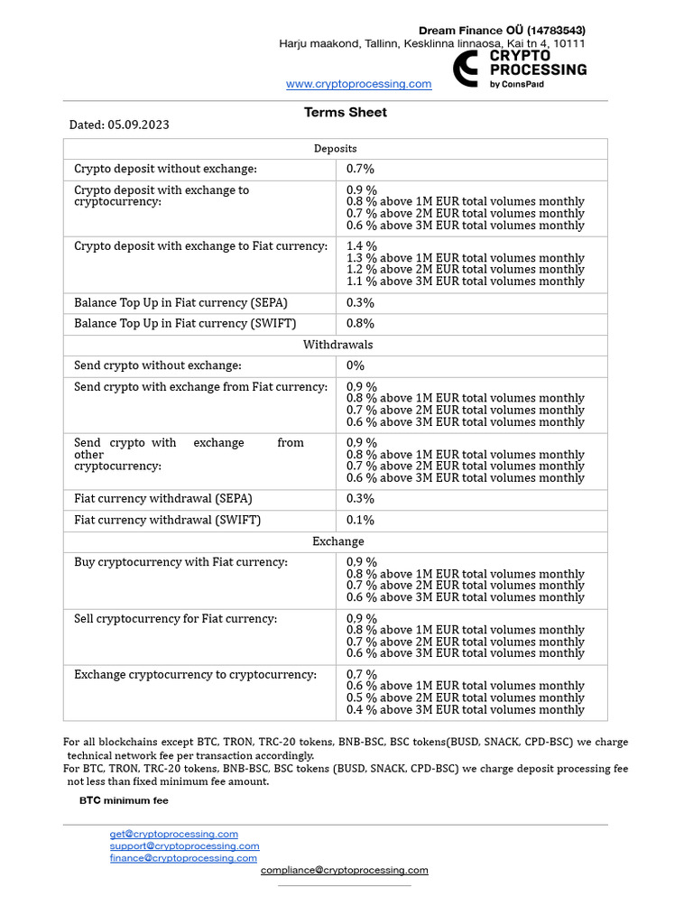 Propus Holding Term Sheet | PDF | Euro | Cryptocurrency