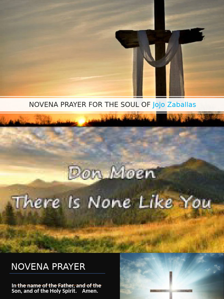 Novena Prayer for Jojo Zaballas' Soul | PDF | Jesus | God The Father