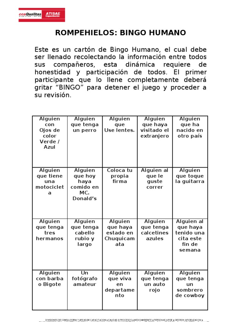 Bingo Humano