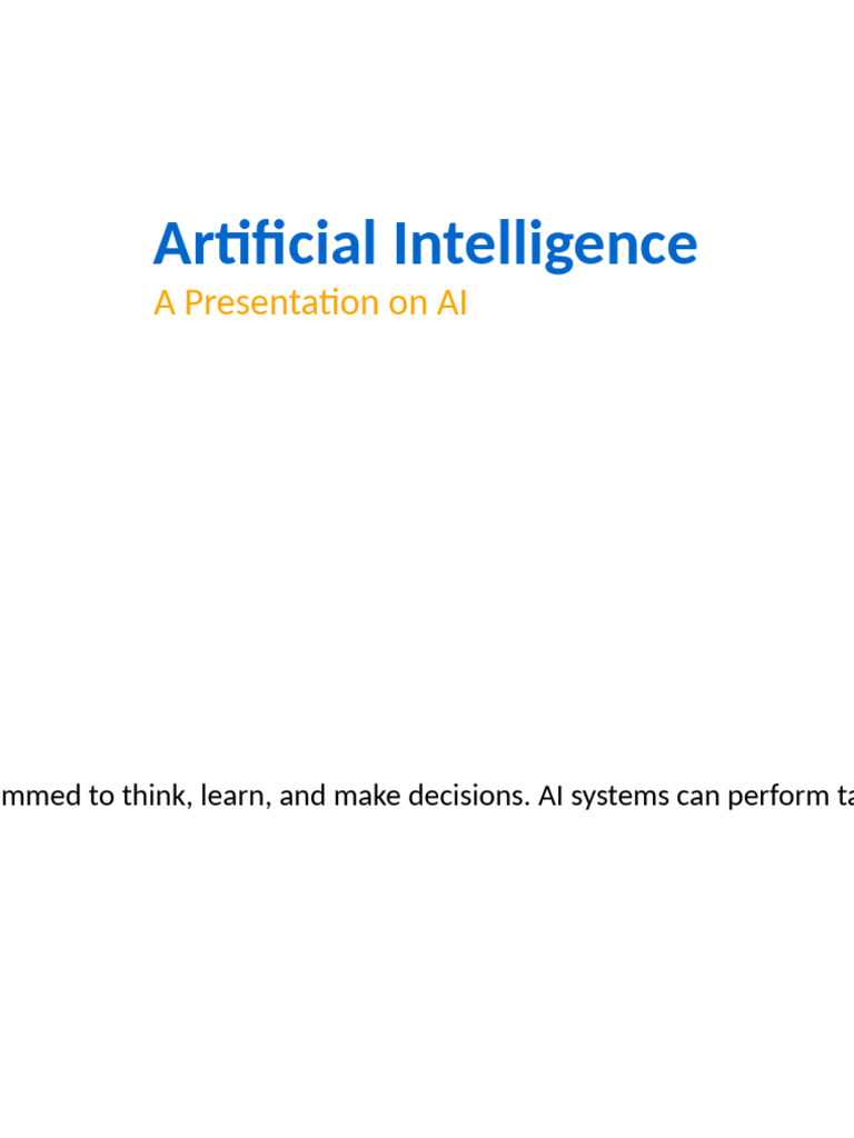 AI Presentation Attractive | PDF