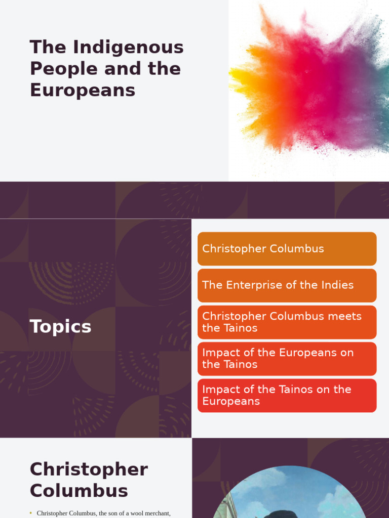 The Europeans and The Indigenous People | PDF | Christopher Columbus ...
