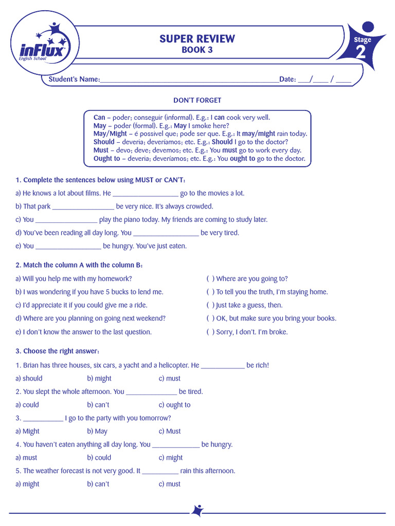 Super Review - Book 3 Stage 2 | PDF