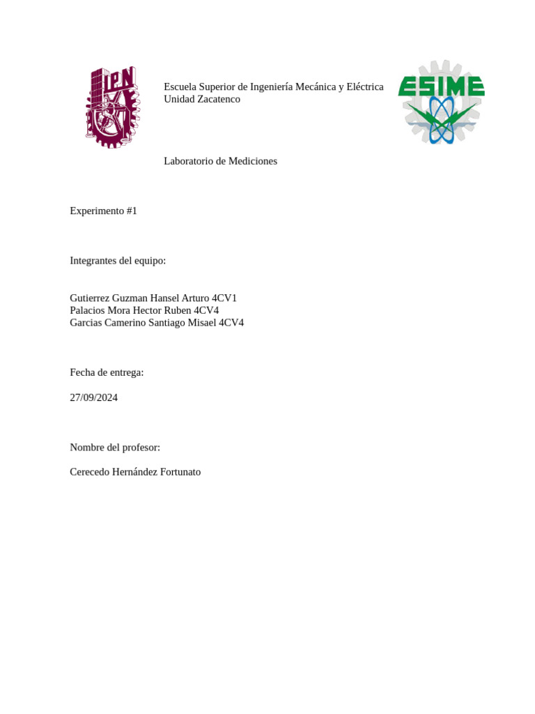 Practica Mediciones 1 | PDF | Corriente eléctrica | Red eléctrica