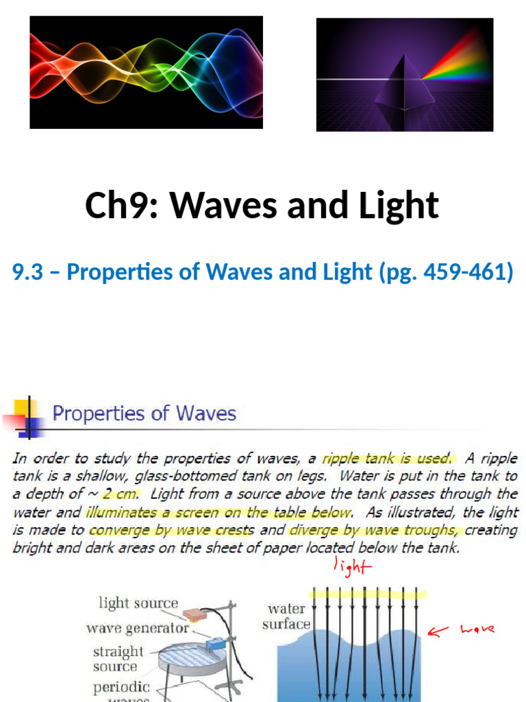 PP3 Diffraction of Water Waves 9 2 With Notes | PDF