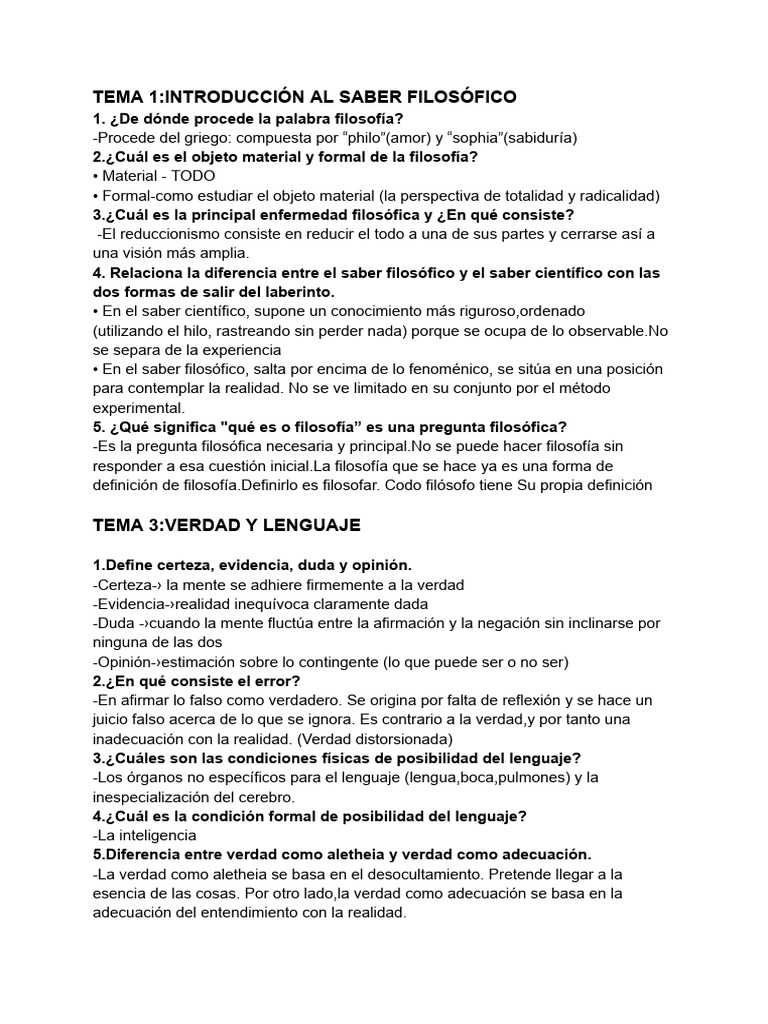 Preguntes Filo Final de Curs | PDF | Verdad | Falacia