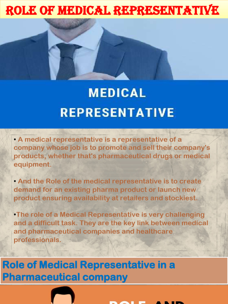Medical Representative Role Overview | PDF | Pharmaceutical Industry ...