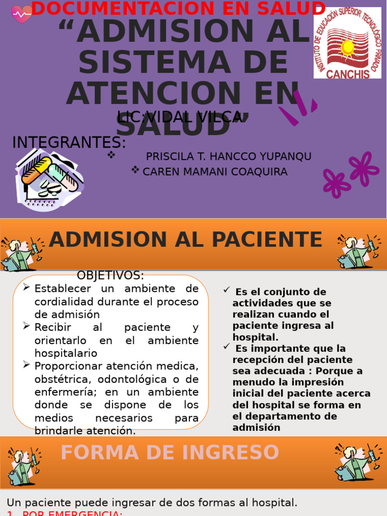 Admision Paciente Pris | PDF | Hospital | Historial médico