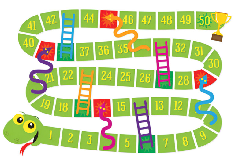 escaleras y serpientes - tableros de juego | PDF