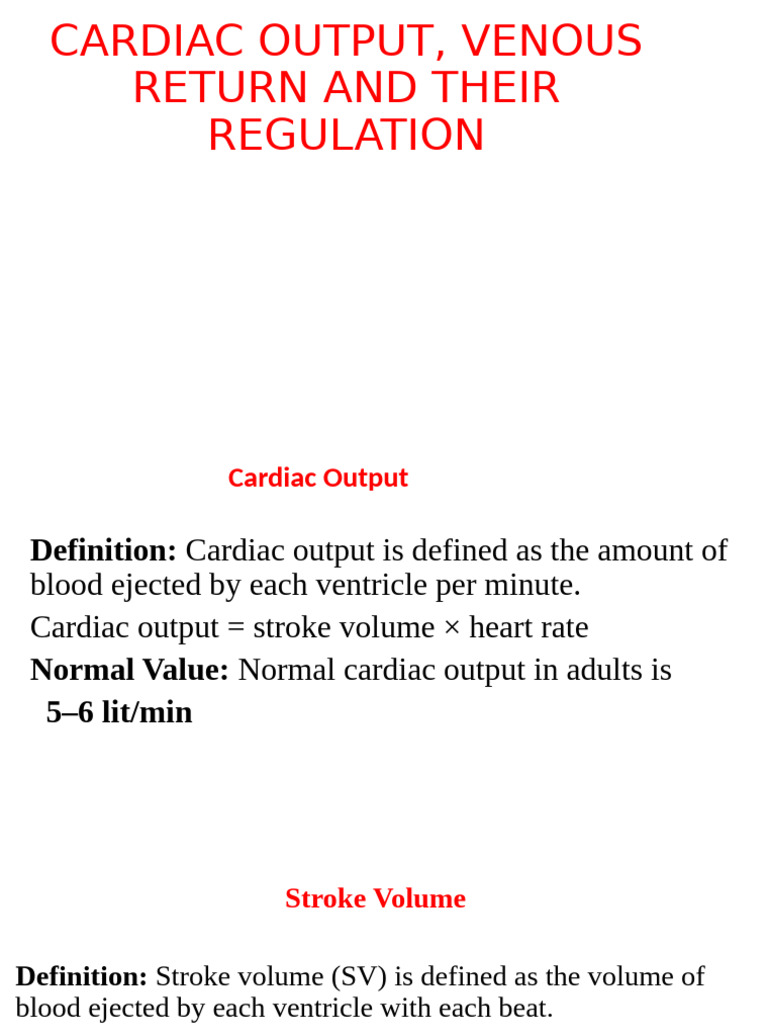 Cardiac Output | PDF | Diastole | Atrium (Heart)