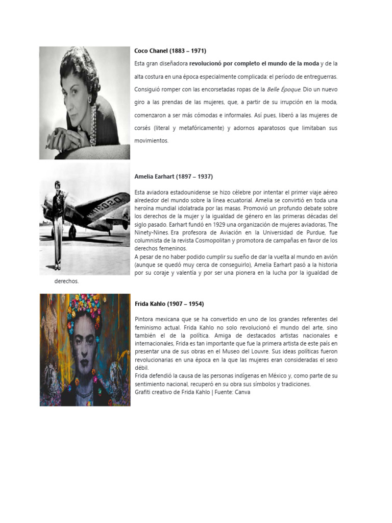 MUJERES IMPORTANTES | PDF | Rosa Parks | Anne Frank