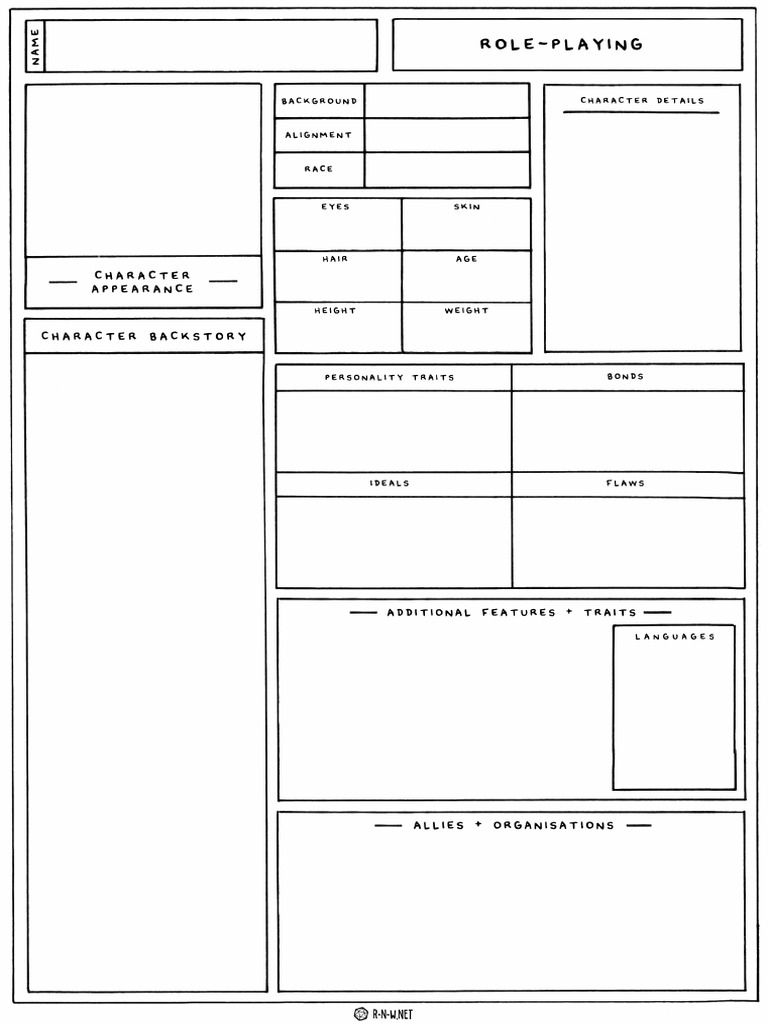 The New + Improved 5e Character Sheet - Minimal Style - Roleplaying ...