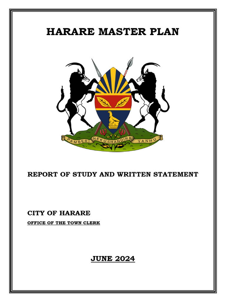 Harare Master Plan Final Document | PDF | Health Care | Hospital