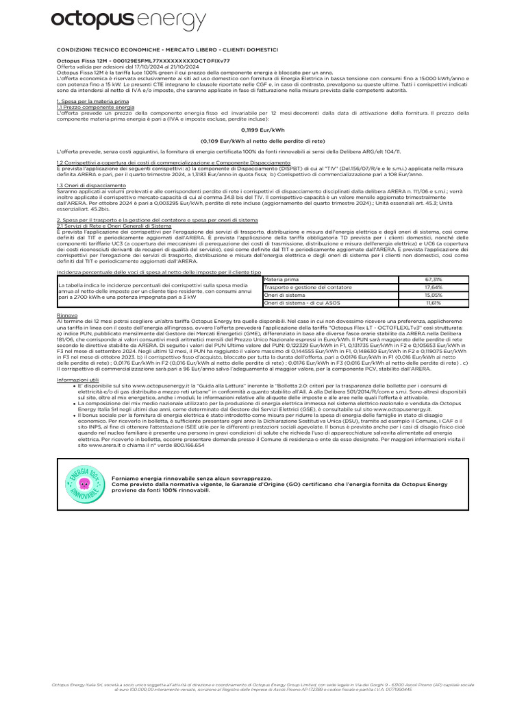 Octo Fissa 12M EE Domestico-1-77 | PDF