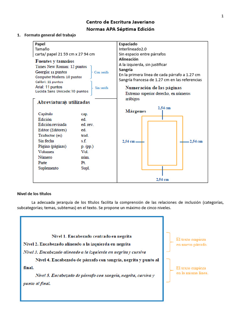 Normas APA 7ma Edici (On Resumen 2024 | PDF | Caso de carta | Bibliografía