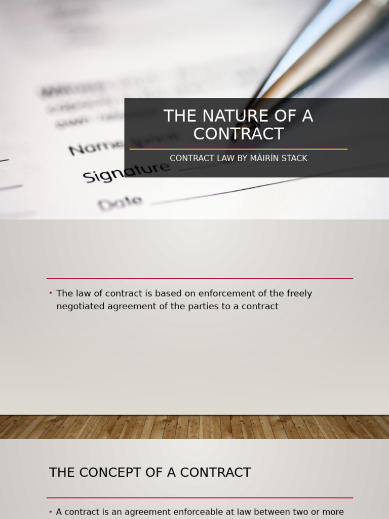 Understanding Contract Law Essentials | PDF | Offer And Acceptance ...