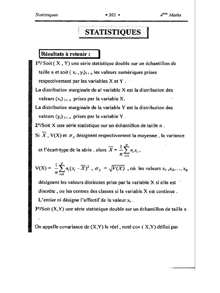 statistiques 4ème maths | PDF