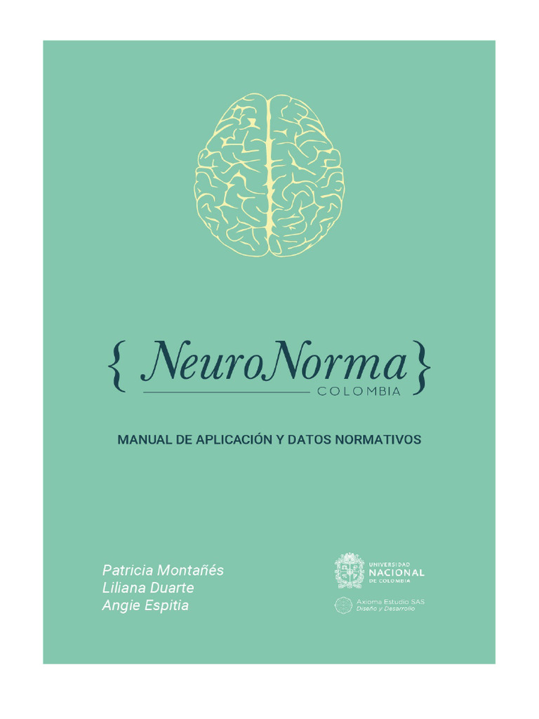 Neuronorma Colombia - Manual de Aplicación | PDF | Memoria | Depresión (estado de ánimo)