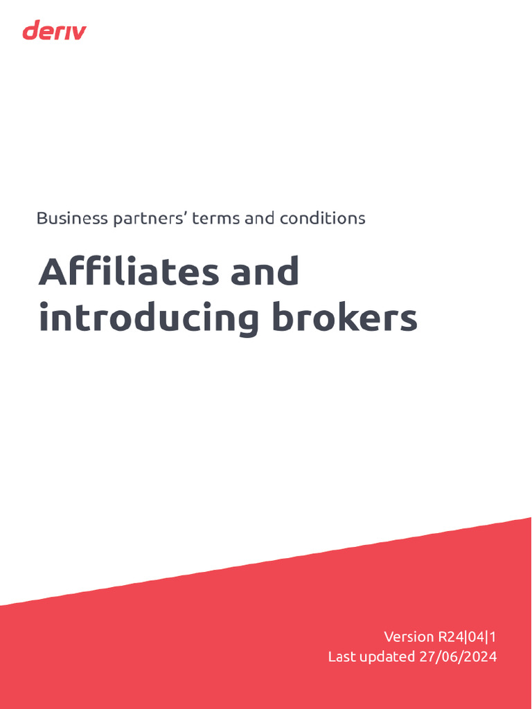 Business Partners Affiliates and Introducing Brokers Row | PDF ...