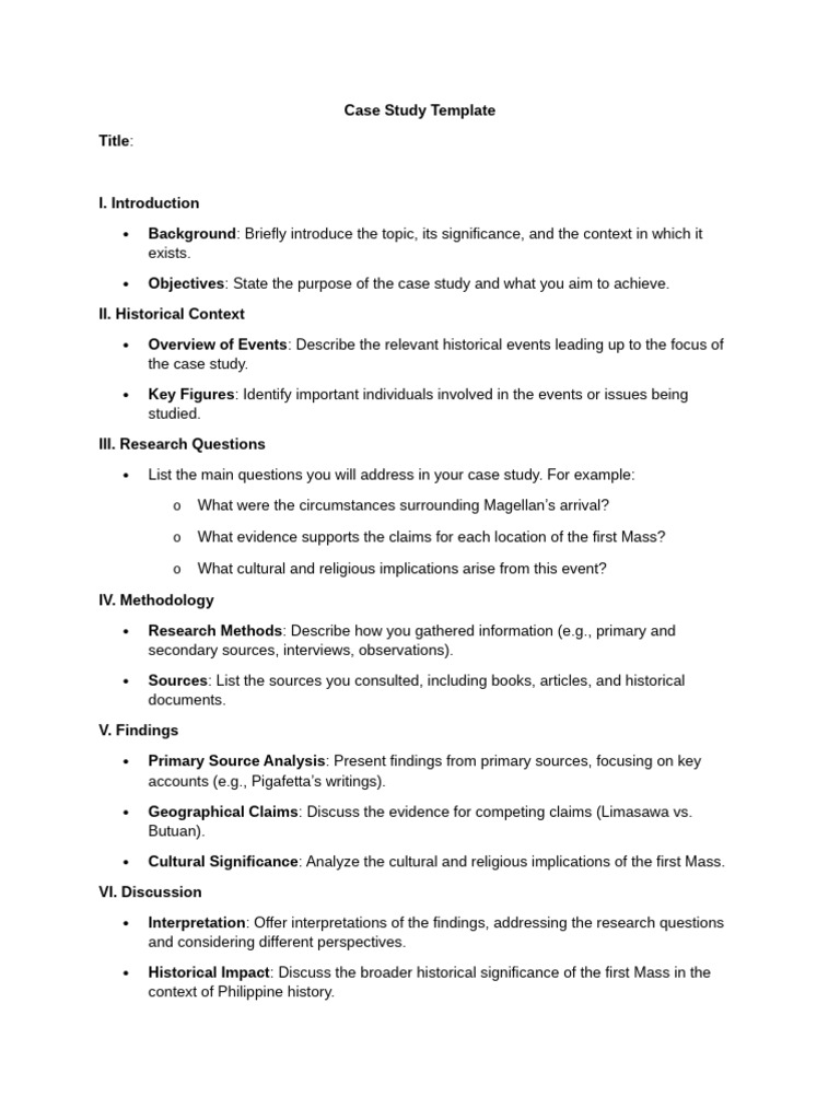 Case Study Template | PDF