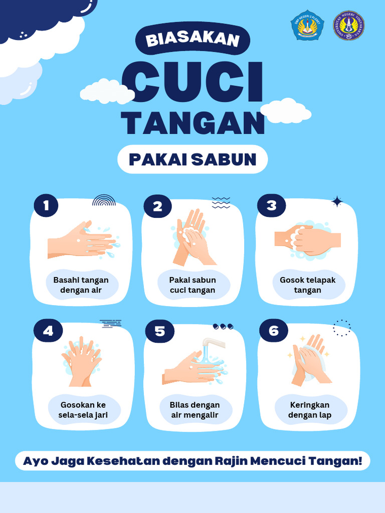 Poster Tata Cara Cuci Tangan | PDF