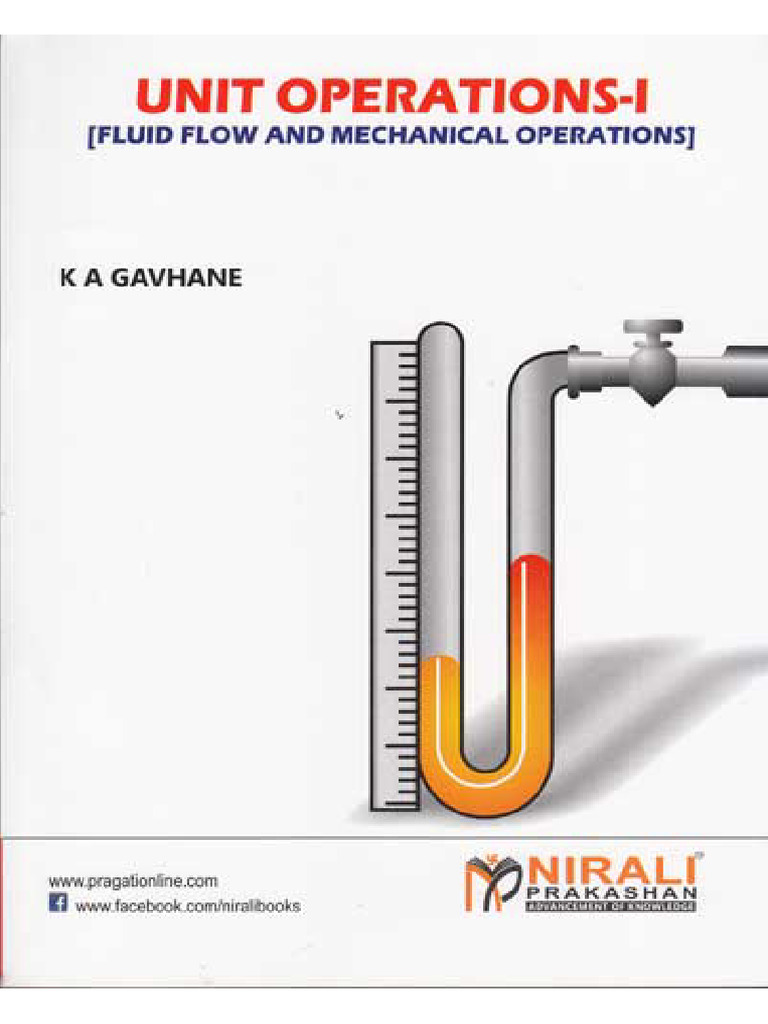 Unit Operations E28093 I Fluid Flow and Mechanical Operations K. A ...