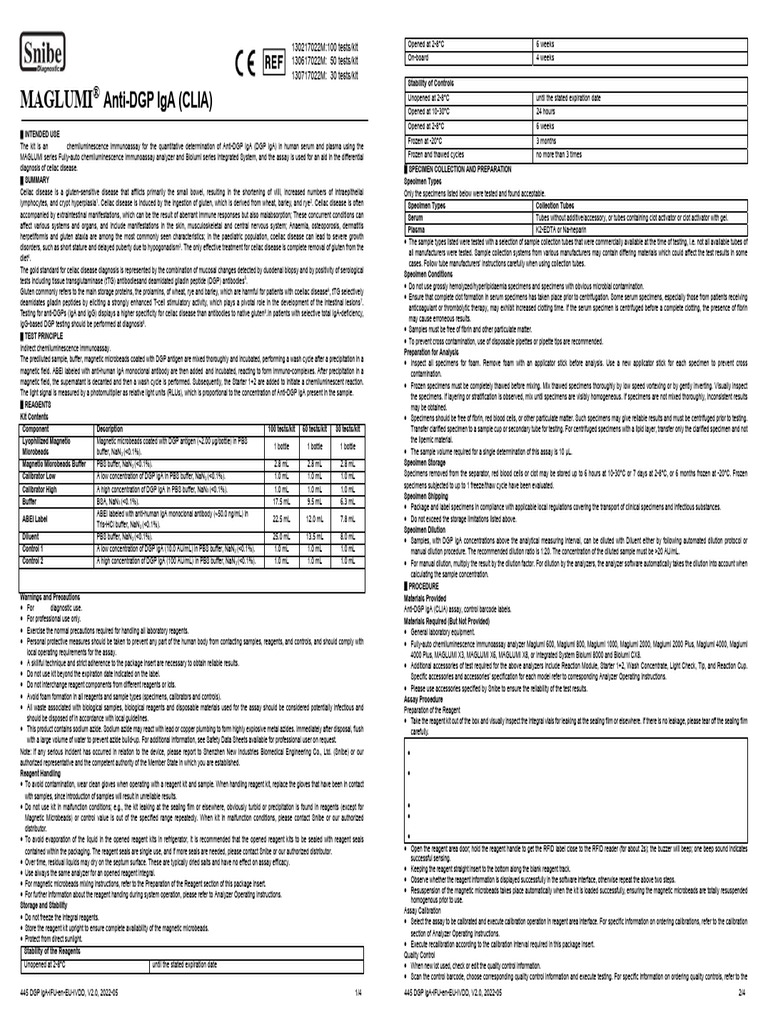 445 DGP Iga Ifu en Eu Ivdd v2.0 | PDF | Coeliac Disease | Gluten