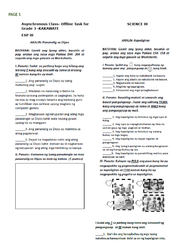 Asynchronous Class Activities | PDF