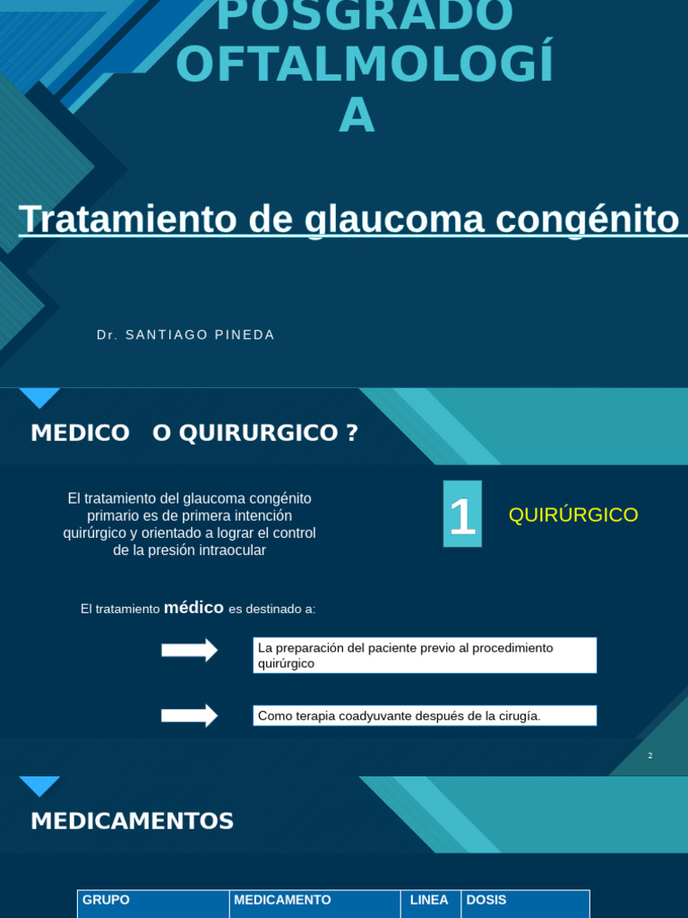 Tto Glaucoma Congenito | PDF | Glaucoma | Córnea