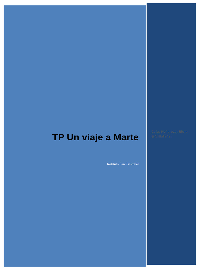 3º Un Viaje A Marte | PDF