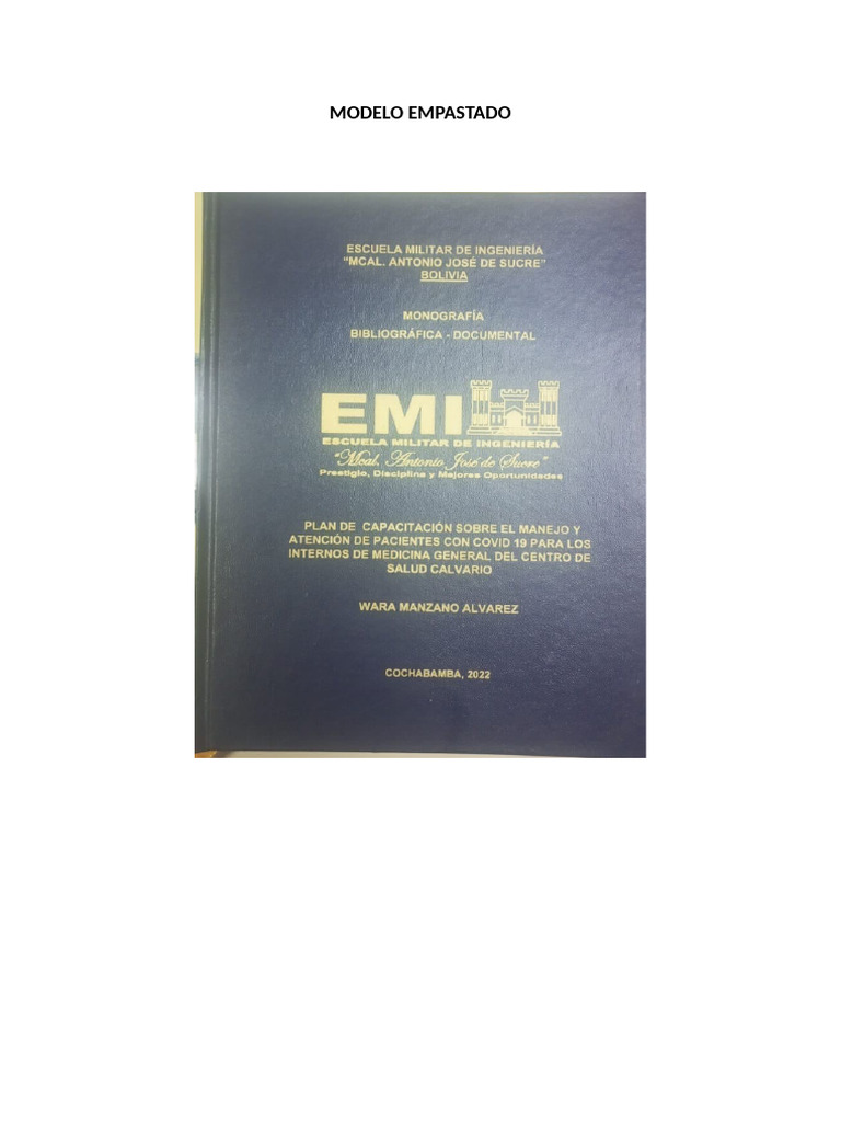 Modelo Empastado | PDF