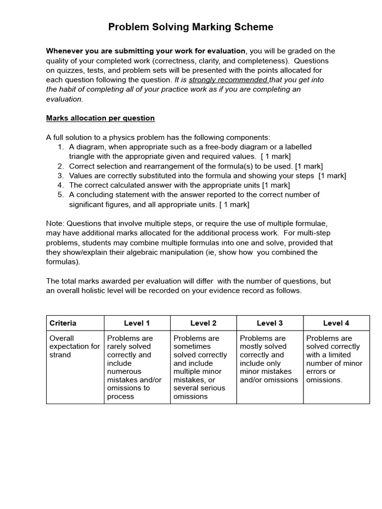 Physics Problem Solving Guide | PDF | Mathematics | Applied Mathematics