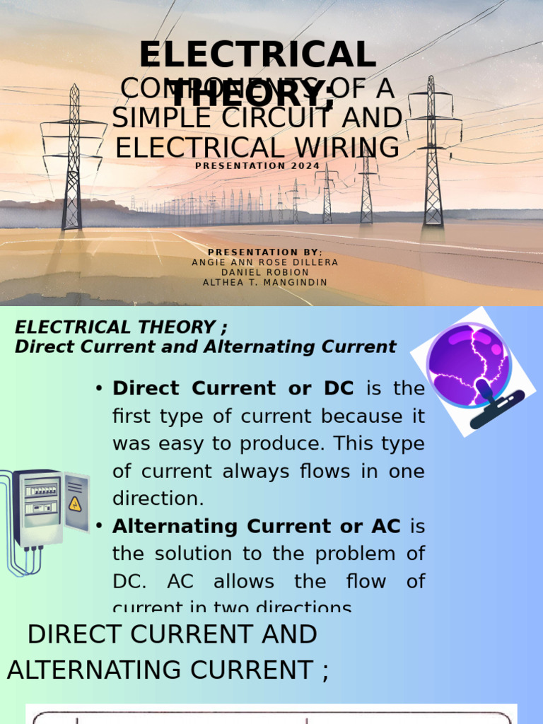 Simple Circuit and Electrical Theory | PDF | Direct Current ...