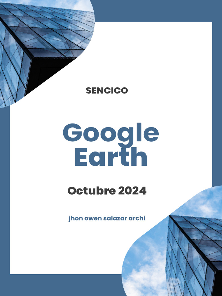 INFORME DE GOOGLE EARTH | PDF | Informática