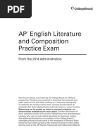 AP Lit Practice Exam #1 Overview | PDF | Multiple Choice
