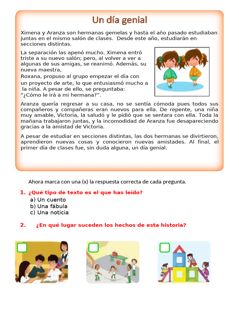 Lectura Un Día Genial | PDF
