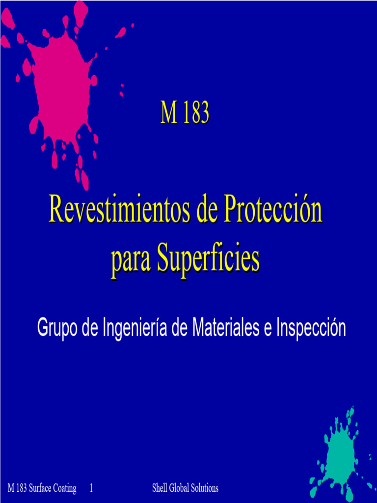 07 M183 Surface Coatings2002 - Schot - SPANISH | PDF | Pintar ...