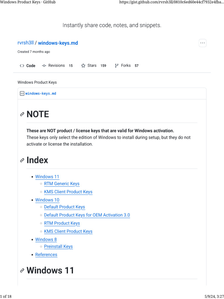 Windows Product Keys GitHub | PDF | Ibm Pc Compatibles | Operating System Families