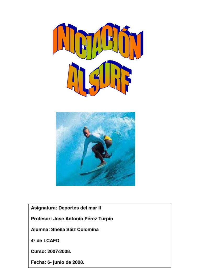 Manual de Surf para Principiantes | PDF | Recreación al aire libre ...