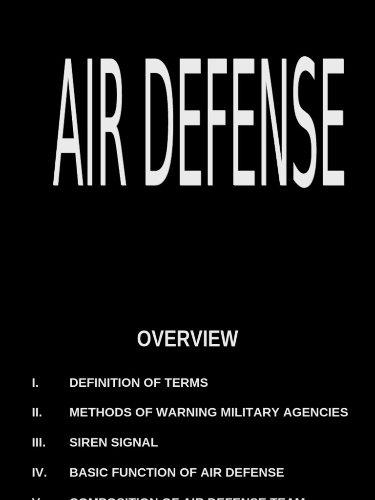 Overview of Air Defense Operations | PDF | Anti Aircraft Warfare ...