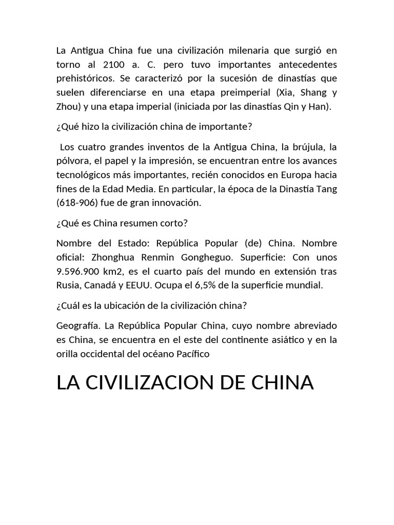 La Civilizacion de China | PDF | Religión y espiritualidad