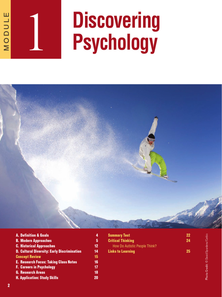 PSYCH100 Chapter 1 | PDF | Autism Spectrum | Psychology