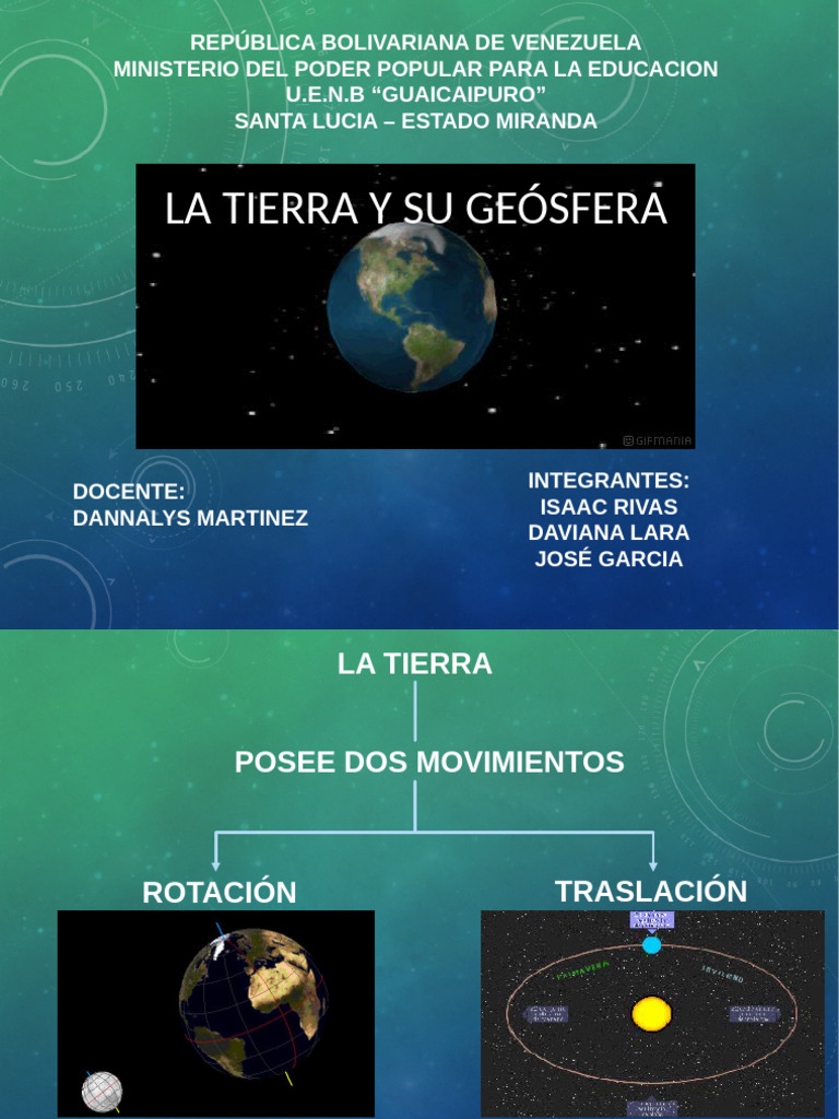 Geósfera y Movimientos de la Tierra | PDF