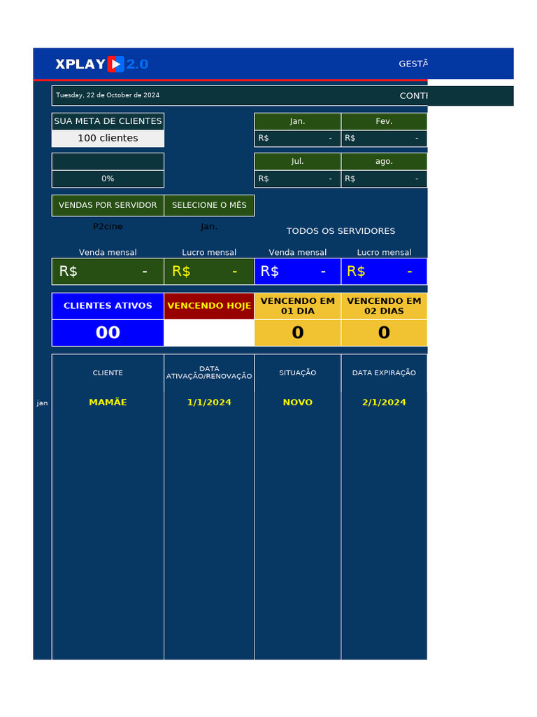 Cliente Gestão Iptv 2023 v3.1.1 | PDF